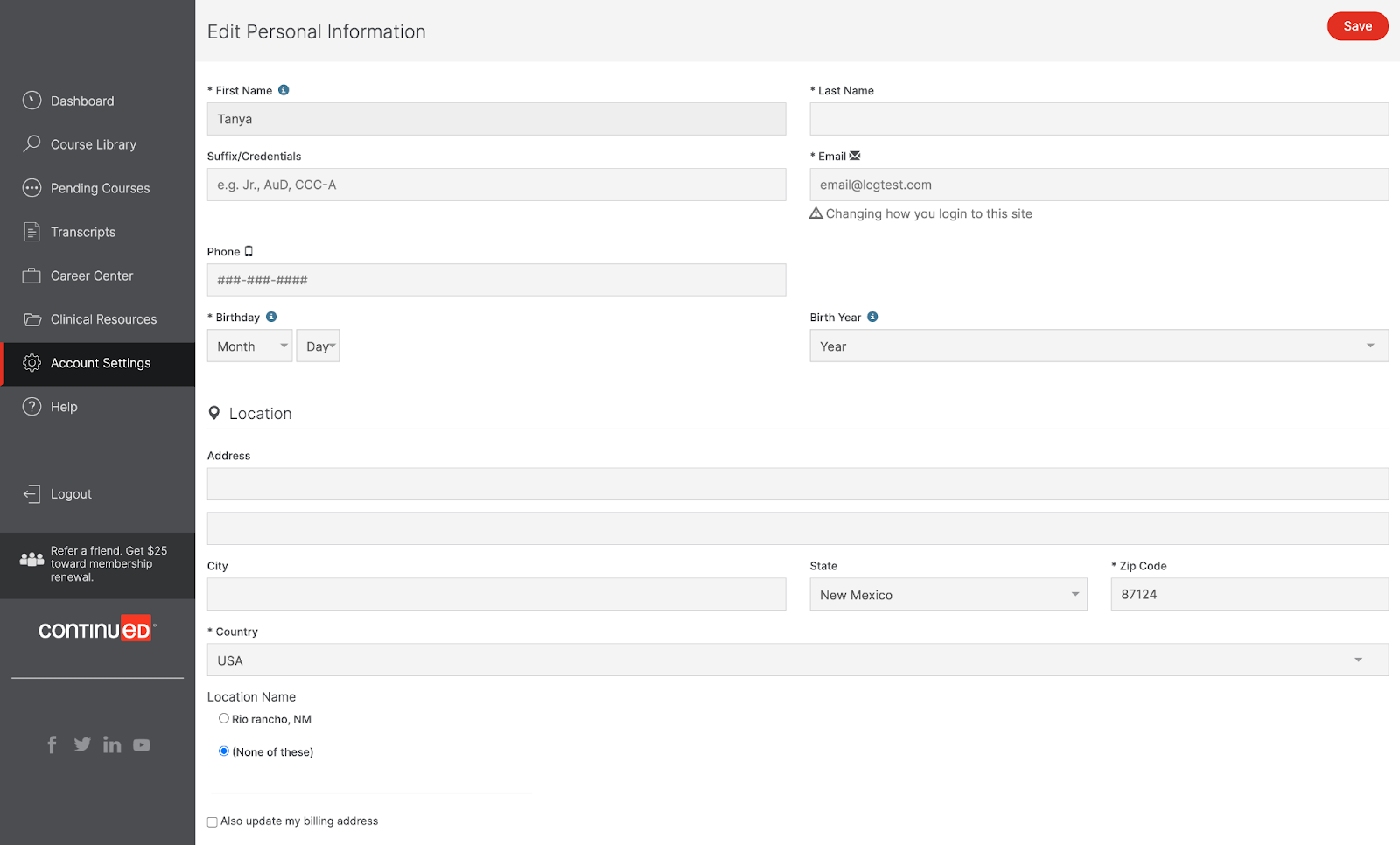 How do I update my personal info? – Help Center
